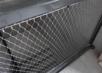 China Durable Flexible Stainless Steel Wire Rope Mesh Cable Netting Weather Resistant for sale
