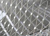 China Durable Flexible Stainless Steel Wire Rope Mesh Cable Netting Weather Resistant for sale