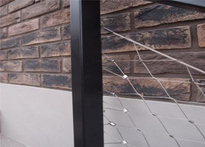 China Decorative Ferrule Flexible SS304 Wire Rope Mesh For Stair Railing for sale
