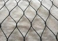 China Black Oxide Coated Stainless Steel Wire Rope Mesh Netting for Facade Cladding for sale
