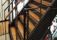 China SS316 Staircase Balustrade Cable Mesh Diamond Shape Customized Panel Size for sale
