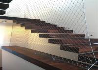 China Architectural Metal Wire Rope Mesh , Crimped Stainless Steel Cable Netting for sale