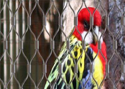 China Knotted 1.5mm 7x19 Stainless Steel Bird Netting For Parrot Aviary for sale