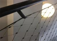 China 2.0MM Staircase Infill Balustrade Safety Netting Exterior / Interior Decorative Cable Mesh for sale