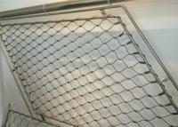 China Black Oxide Stainless Steel Wire Rope Mesh Vertical / Horizontal 30x30 Eye Size for sale