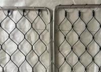 China Black Oxide Stainless Steel Wire Rope Mesh Vertical / Horizontal 30x30 Eye Size for sale