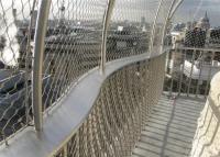 China Decorative Wire Rope Mesh Fence , Outdoor Fashion 2.0 mm X Tend Wire Net Mesh for sale