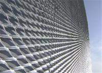 China Expanded Decorative Aluminum Mesh Colorful Woven Netting For Outer Wall Hanging for sale