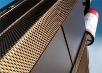 China Architectural Facade Cladding Decorative Aluminum Expanded Woven Wire Mesh For Wall for sale