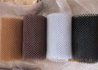 China Durability Aperture Decorative Metal Mesh Drapery Aluminum Coil Mesh In Golden for sale