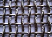 China Architectual Decorative Metal Mesh Fence Panels  , Stainless Steel Woven Wire Mesh for sale