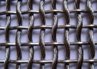 China Architectual Decorative Metal Mesh Fence Panels  , Stainless Steel Woven Wire Mesh for sale