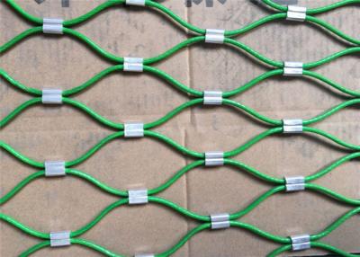 China Softly Flex Decorative Wire Mesh Fencing , PVC / Nylon Woven Rope Mesh for sale