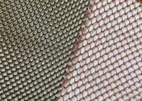 China Flex Decorative Metal Mesh Drapery Fabric Acid Pickling / Anodic Oxidation Finish for sale