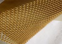 China Hotel Ceiling Decorative Metal Mesh Curtain , Metal Coil Drapery Flame Resistant for sale