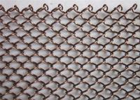 China Colorful Decorative Metal Mesh Coil Drapery , Chain Link Wire Mesh Curtain for sale