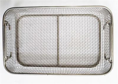 China Medical Disinfection Stainless Steel Wire Mesh Baskets SGS MSDS Certification for sale