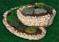 China Welded Gabion Raised Garden Beds in Spiral /  Triple Rings for Flowers Vegetables for sale