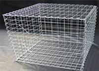 China Hot Dipped Galvanized Welded Wire Gabions Retaining Wall / Stone Wall Metal Cage for sale