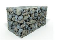China Landscape Gabion Stone Columns / Gabion Stone Cages For Garden Decoration for sale