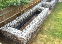 China 75x75MM Opening Welded Wire Gabions Mesh For Garden Decoration Wall for sale