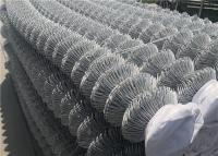 China Galvanised Chain Link Fence Privacy Screen Fabric Rolls 900MM X 50MM X 2.5MMx25M for sale