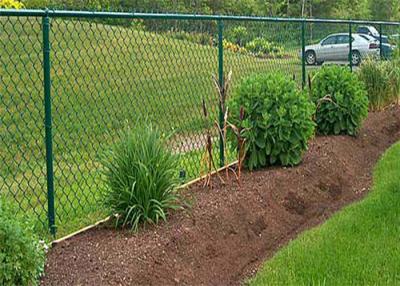 China Green PVC Coated Galvanized Chain Link Fence 11.5 Gauge For Farm Garden for sale