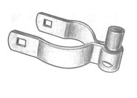 China Galvanized Chain Link Fence Parts Steel Frame Hinge For Tube OEM Color for sale