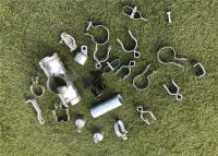 China Anti Rust Chain Link Fence Fittings Silver Color for sale