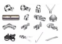 China Anti Rust Chain Link Fence Fittings Silver Color for sale