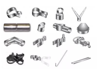 China Anti Rust Chain Link Fence Fittings Silver Color for sale