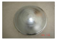 China Silver Color Steel Chain Link Fence Post Caps , Polished Dome Post Cap for sale