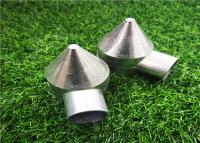 China Polished Silver Aluminum Chain Link Fence Bullet Caps 2.56''X3.74'' Easy Install for sale