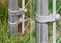 China 120mm 1-3/8'' Galvanized Steel Tension Band Chain Link Fence Fittings for sale