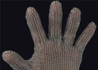 China Five Fingers Stainless Steel Cut Resistant Gloves , Metal Meat Cutting Gloves for sale