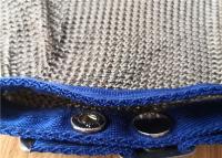China Silver Color Welded Chainmail Cutting Gloves , Safety Chainmail Kitchen Glove for sale