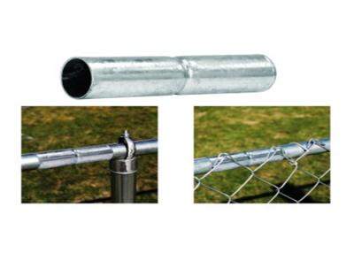 China Galvanized Chain Link Fence Top Rail Sleeves For Chain Link Fence Accessories for sale