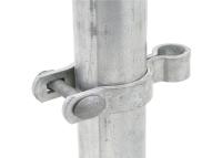 China Chain Link  Fence Male Gate Post Hinge Galvanized Pressed Steel Surface Treatment for sale
