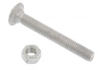 China Galvanized Steel Carriage Bolt And Nut 3/8