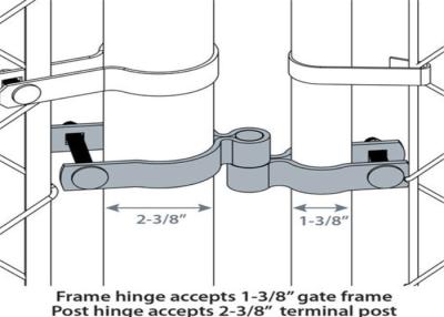 China Chain Link Gate Fittings Hinges Latch 2 3/8