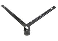 China 2-1/2''O.D Post 1-5/8'' Barbed Wire Extension Arm For Chain Link Fence Rail Top Use for sale