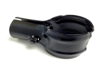 China 2-3/8-inch x 1-5/8-inch  Chain Link End Rail Clamp Black Color for sale