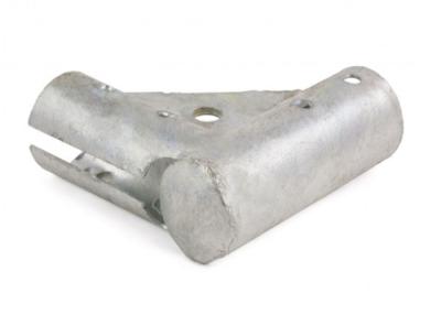 China Durable Chain Link Fence Fittings Gate Corner / Gate Elbow Pressed Steel Materials for sale