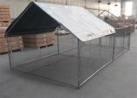 China 4 Ft X 5 Ft X 5 Ft Galvanized Chain Link Dog Kennel With PC Frame for sale
