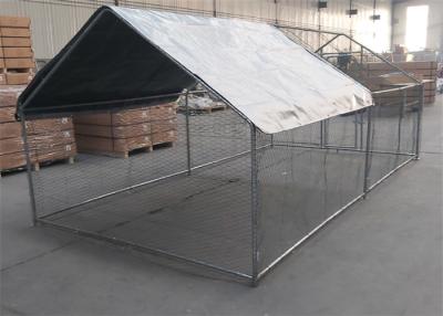 China 4 Ft X 5 Ft X 5 Ft Galvanized Chain Link Dog Kennel With PC Frame for sale