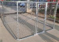 China Boxed 10x10x6ft Chain Link Dog Cage Kennel With Door for sale