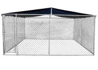 China Outdoor 5 X 15 X 6 Wire Dog Kennel Galvanized Material for sale