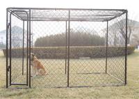 China Galvanized Chain Link 6x8x6.5 Metal Dog Kennel With Pc Frame Box Kit for sale