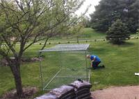 China 2mm Galvanized Wire Chain Link Dog Kennel 13 Feet X 7.5 Feet X 6 Feet for sale