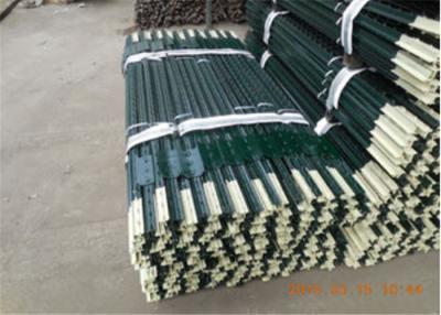 China Green Painted Farm Fencing 1.33 Lb / Ft Studded T Post for sale